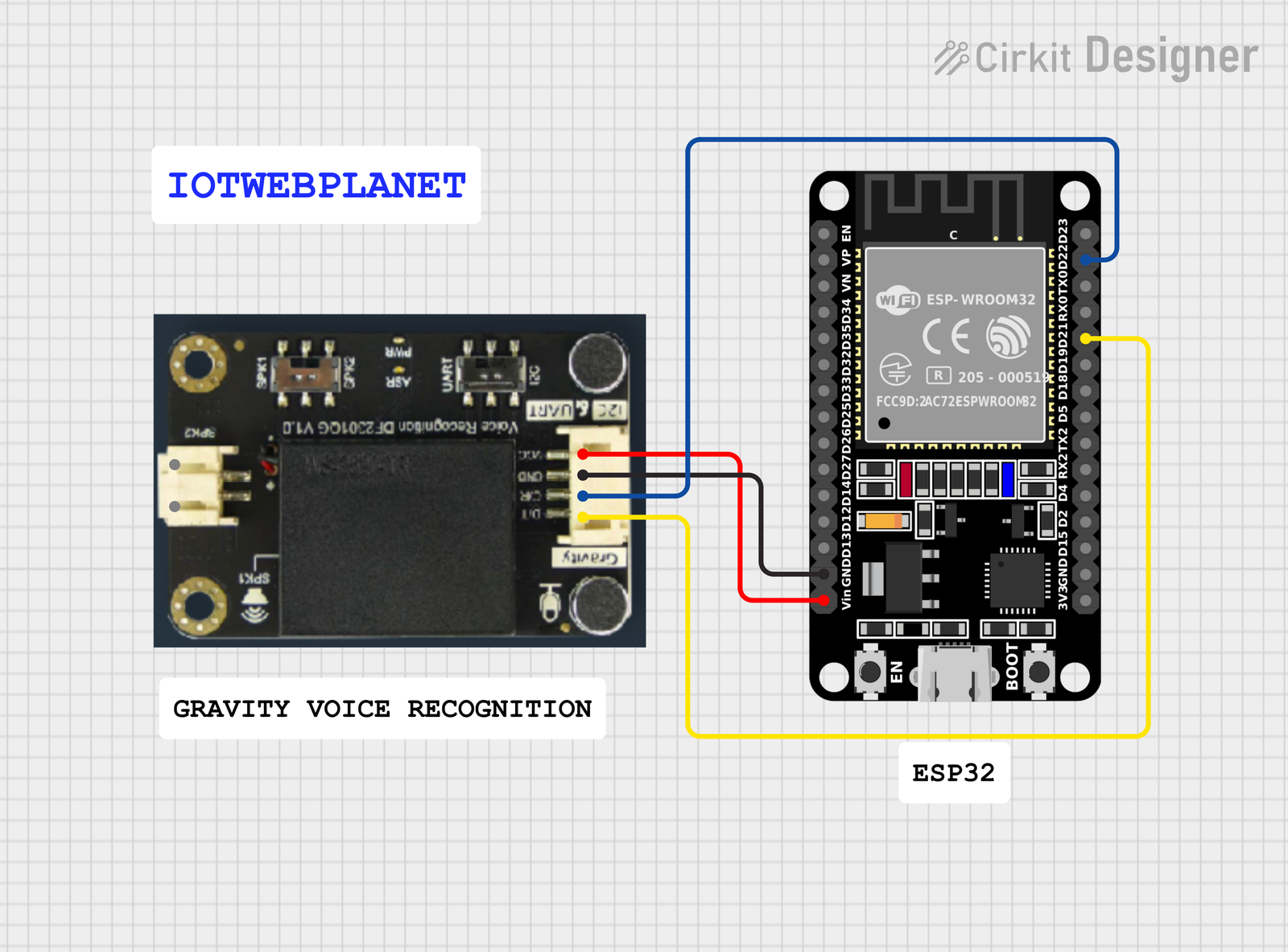ESP32 With Gravity Voice Recognition Module - Iotwebplanet.com